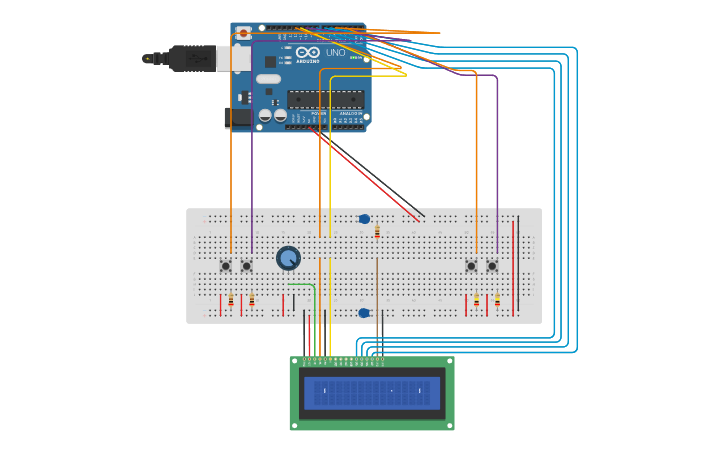 Circuit design PING PONG GAME MADE BY SALMAN - Tinkercad