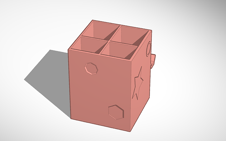 3d Design Masa Kalem Kutusu Tinkercad