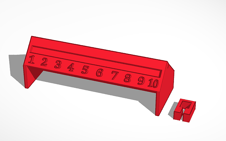 3D design Catan Point scoring Slider | Tinkercad