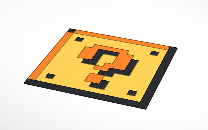 3D design 8-Bit Mystery Box - Tinkercad