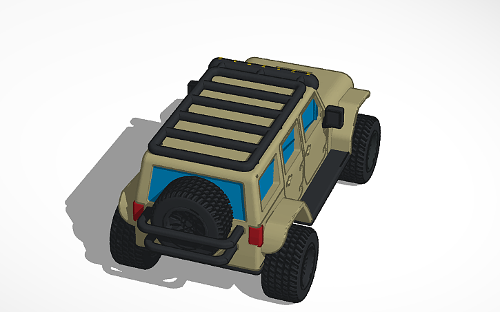 3D design jeep wrangler off-road build - Tinkercad