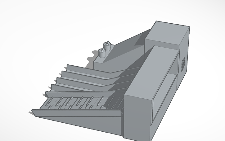 3D design Hydropower Dam - Tinkercad