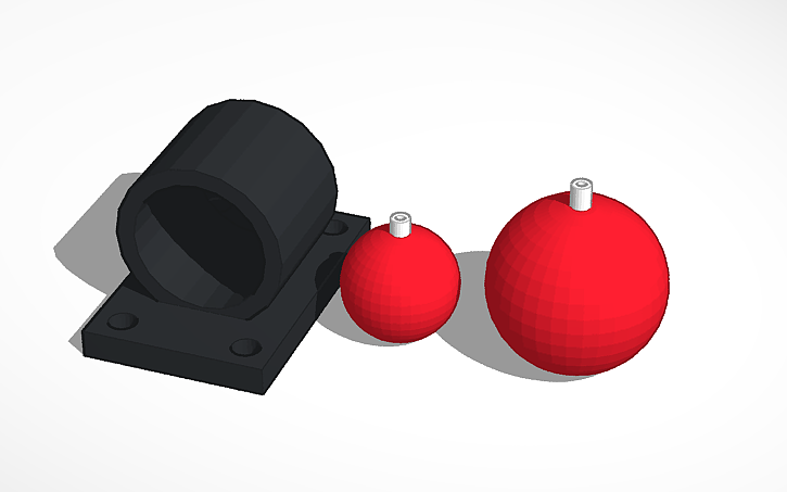 3D design Bobbers and Fishing Rod Holder - Tinkercad