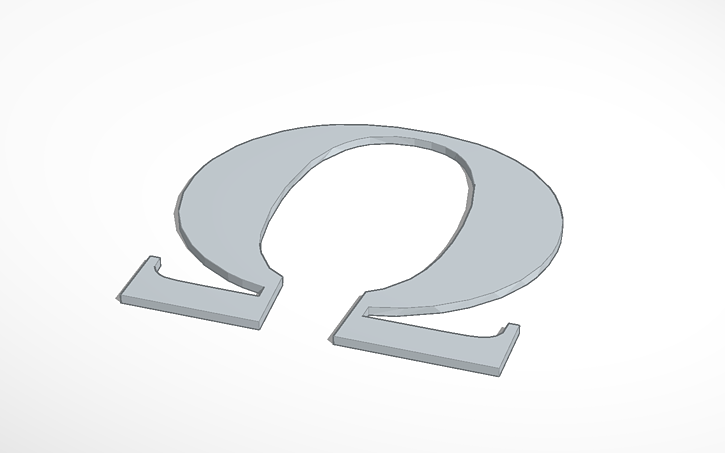 3D design Omega - Tinkercad