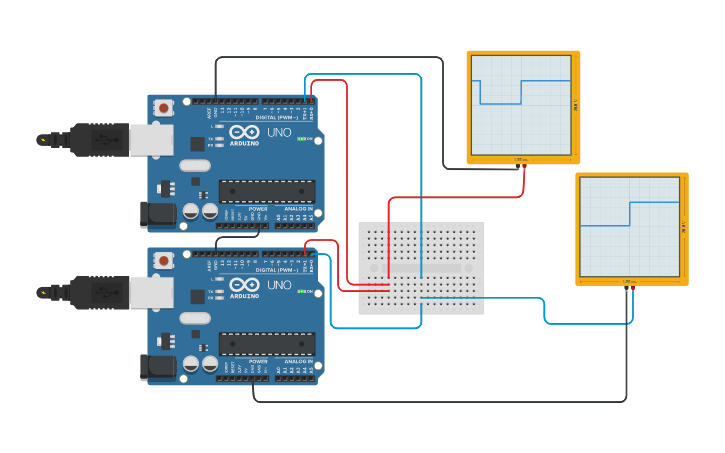 Circuit design Serial Communication - Tinkercad