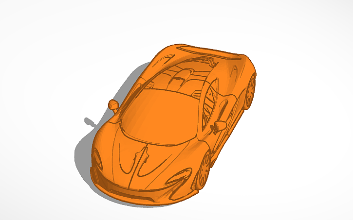 3D design Mclaren P1 - Tinkercad