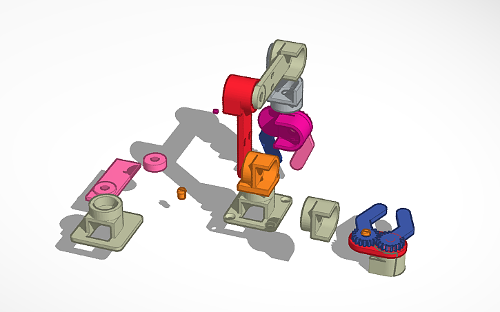 3D design Robot Arm Controller - Tinkercad