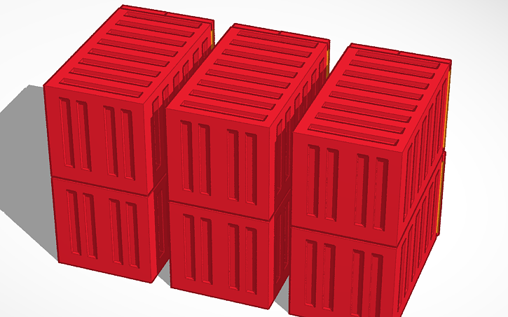 3D design Shipping Containers - Tinkercad