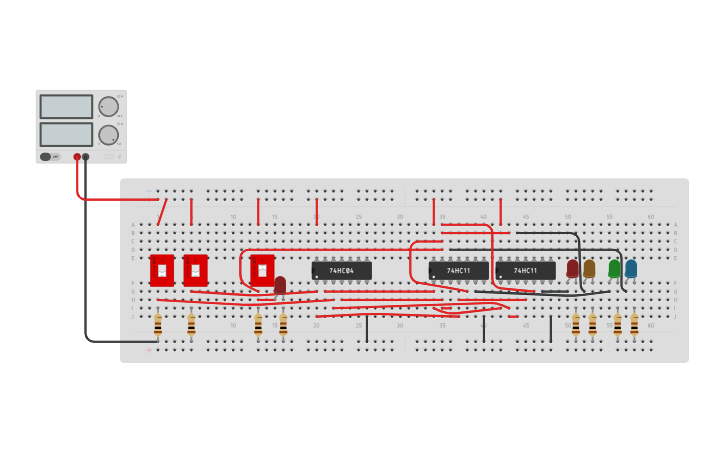 Circuit design PRATICA 11 - Tinkercad