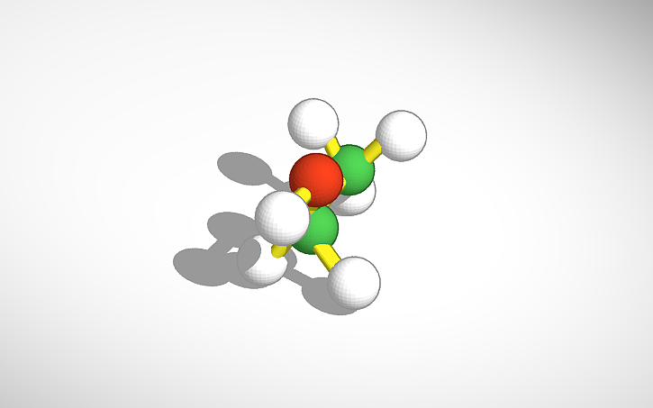 3D design Ethanol Structure - Tinkercad
