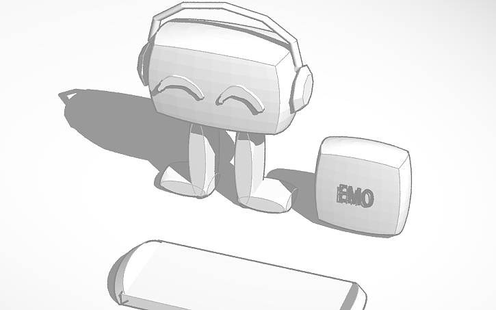 3D design EMO robot - Tinkercad