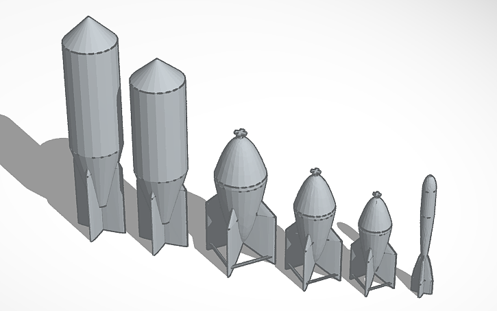 3D design WW1 Aerial Bombs - Tinkercad