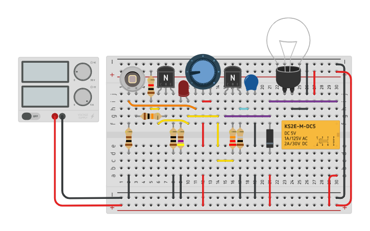 Circuit Design Analog Night Light Photodiode 2 Tinkercad