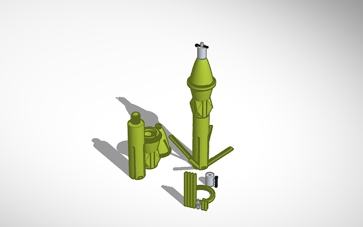 3D design RPG Warhead - Tinkercad