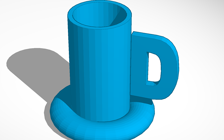 3D design Untippable Cup Highlands - Tinkercad
