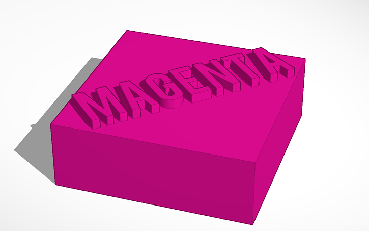 3D design Filament Sample - Magenta | Tinkercad