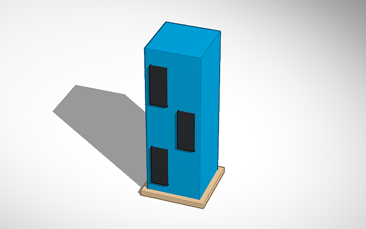 3D design Building Tower - Tinkercad