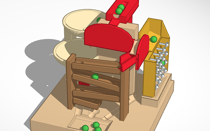 3D design Marble run three ways - Tinkercad