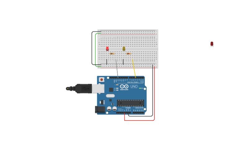 Circuit design Pisca Arduino - Tinkercad