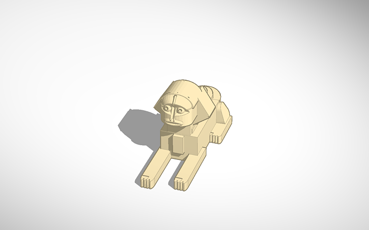 3D design Great Sphinx - Tinkercad