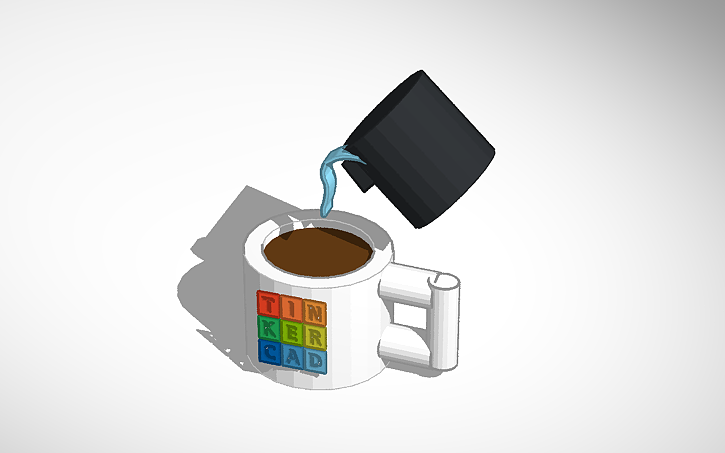 3D design Coffee Mug 2 - Tinkercad