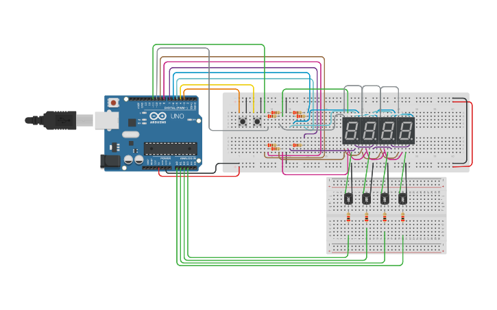 Circuit Design 0 9999 Up Down Counter Tinkercad