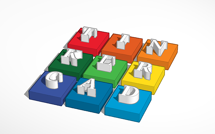 3D design TINKERCAD logo | Tinkercad