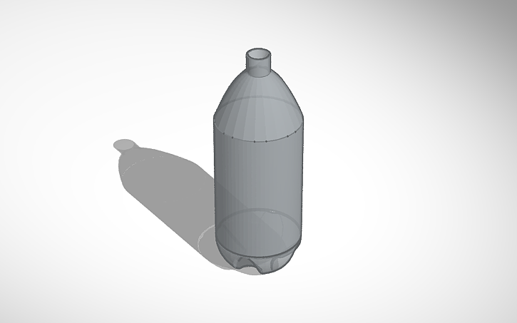 3D design 2L Bottle - Tinkercad