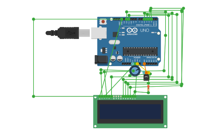 Circuit design EJERCICIO NUMERO 1, TALLER #6 - Tinkercad