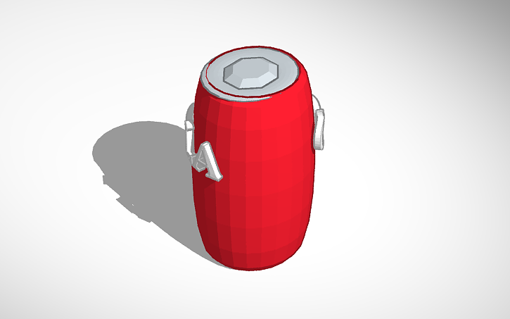 3D design COCACOLA CAN - Tinkercad