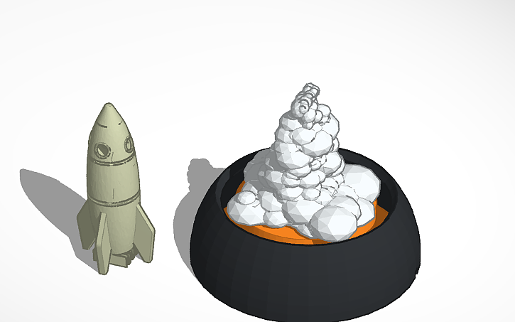 3D design Rocket | Tinkercad