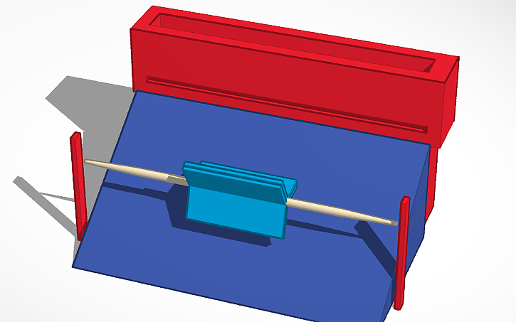 3D design Hydropower dam - Tinkercad