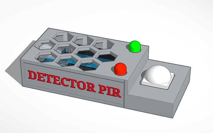 3D design Detector PIR - Tinkercad