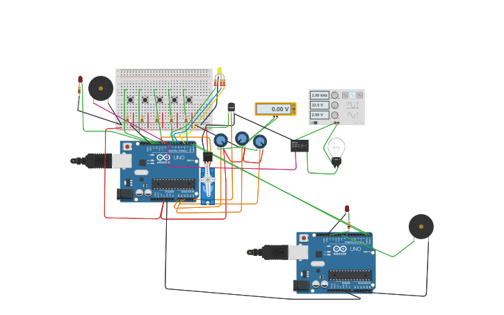 Circuit Design Prueba De Sensores Y Actuadores Arduino Tinkercad