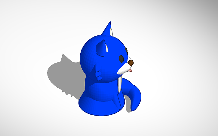 3D design Fear Fox (Blue Fe@r Fox) - Tinkercad