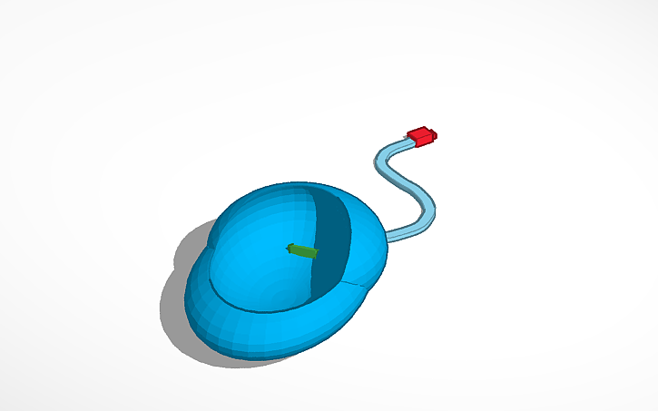 3D design mouse holder and charger | Tinkercad