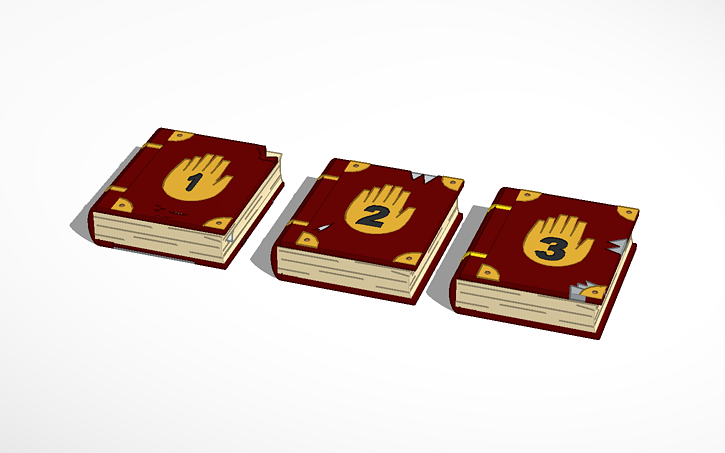 3d Design Gravity Falls Journals Tinkercad