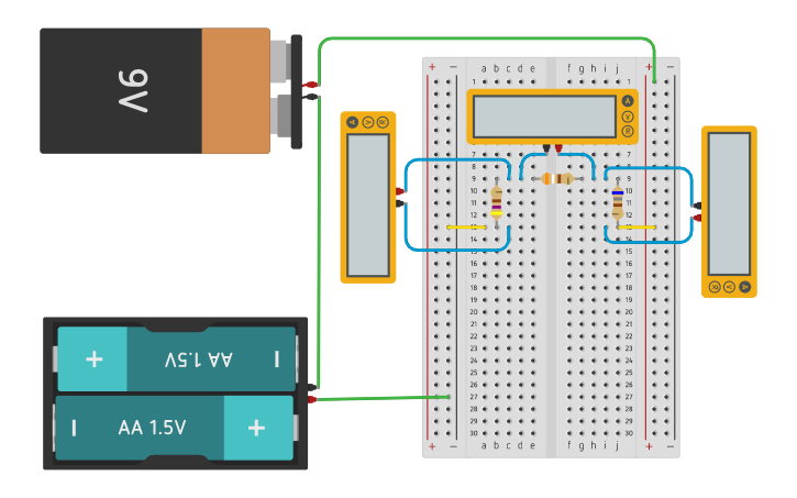 Circuit design Circuito em série | Tinkercad