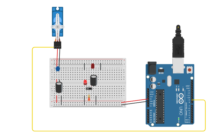 Circuit Design Capacitor Tinkercad
