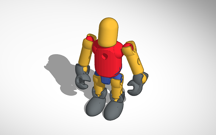 3d Design Action Figure Tinkercad