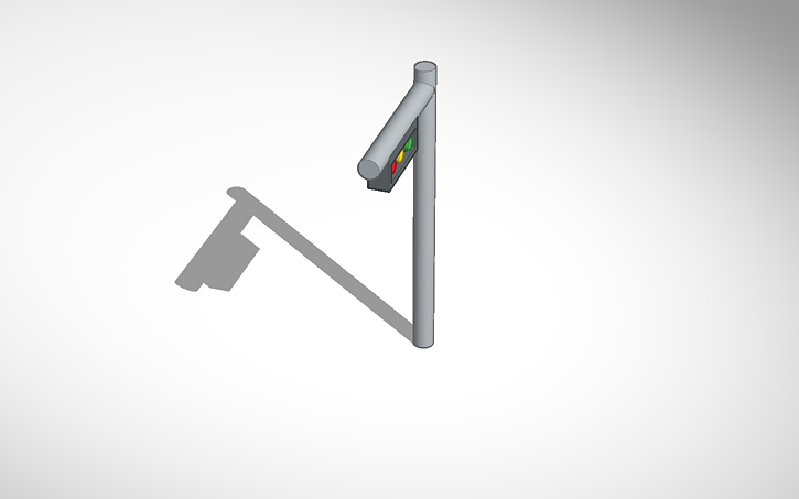 3D design Traffic Light - Tinkercad