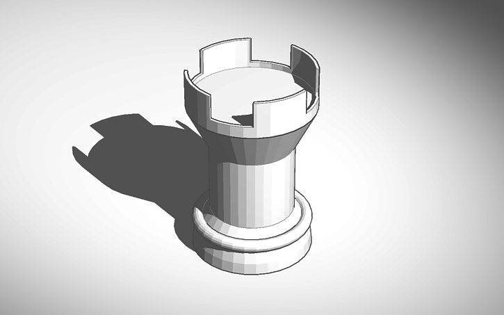 3D design Rook #Chess | Tinkercad