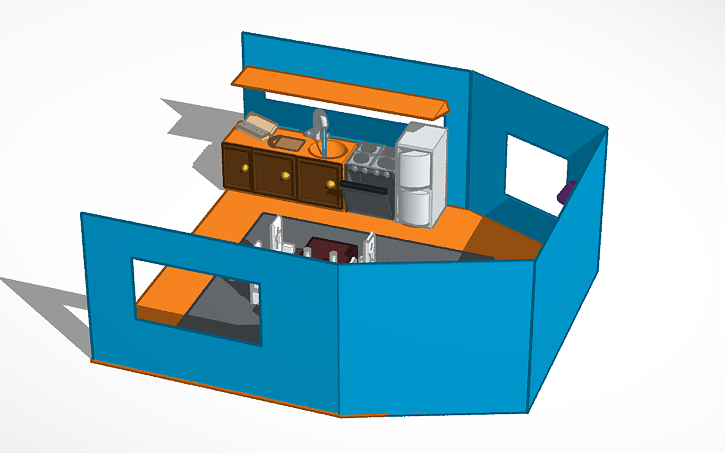 3D design cocina - Tinkercad