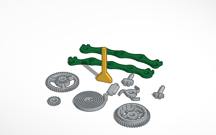 3D design Wind Up Parts - Tinkercad