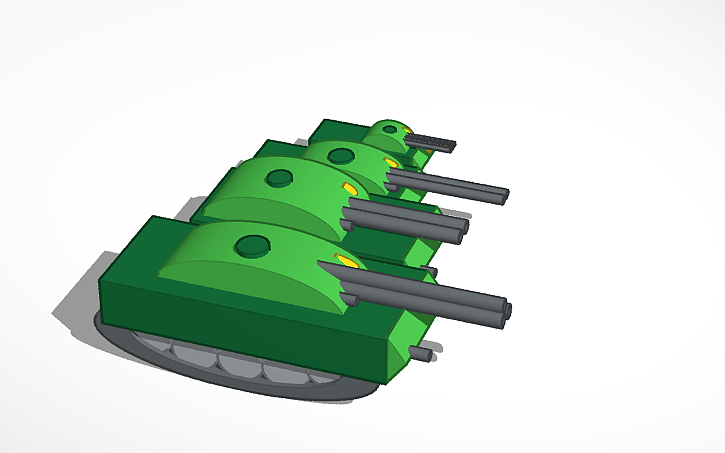 3D design the ISDR's super heavy tank - Tinkercad