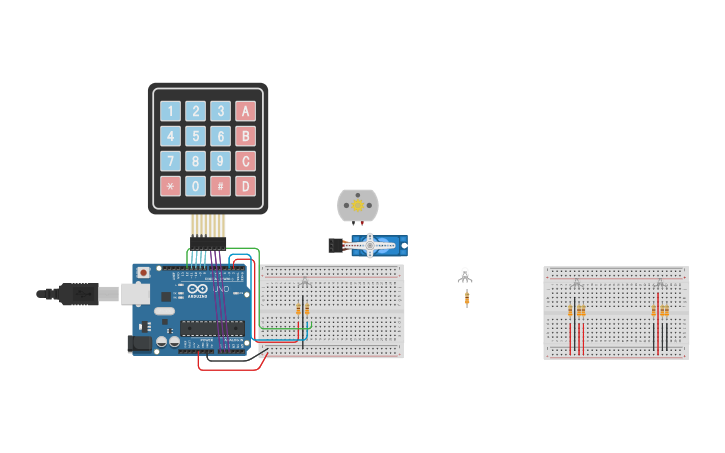 Circuit design key2 - Tinkercad