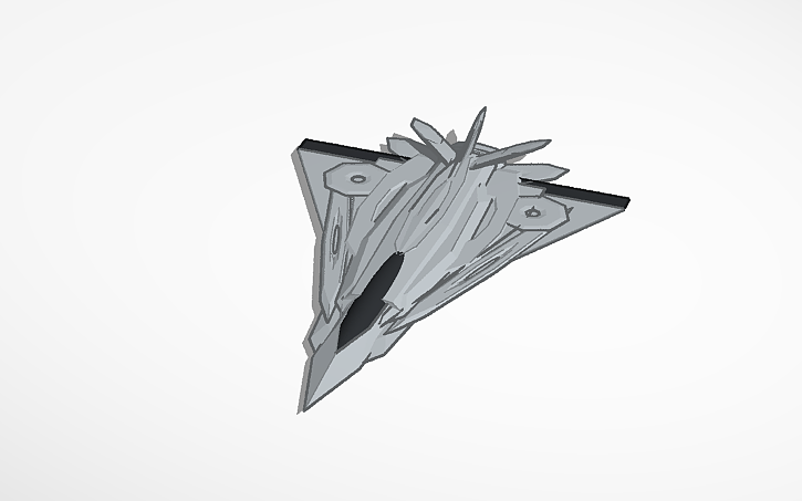 3D design My Attempt At A Fighter Jet - Tinkercad