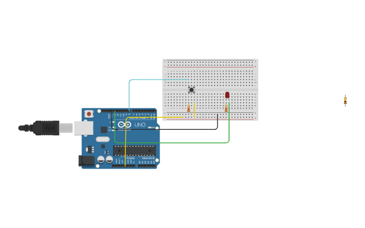 Circuit design Interruptor - Tinkercad
