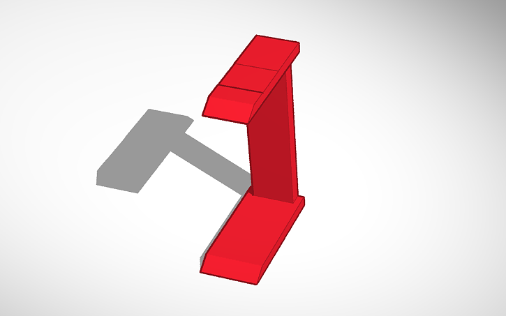 3D design Headphone Stand - Tinkercad