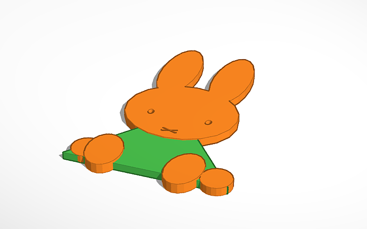 3D design Nijntje Miffy bunny 2 - Tinkercad